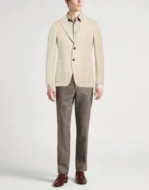 TOMBOLINI Blazer Size Linen, Cotton - Beige