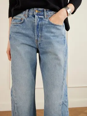 B Sides Slim Lasso High-rise Wide-leg Jeans