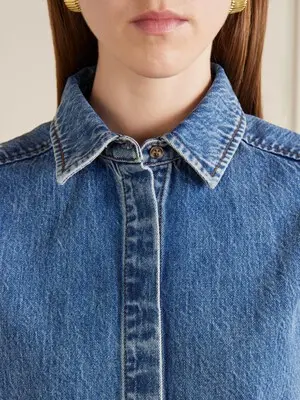 Still Here Emma Denim Shirt - Blue