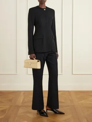 Savette Slim Symmetry Suede Tote - Neutrals