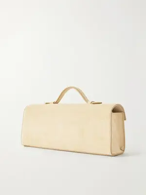 Savette Slim Symmetry Suede Tote - Neutrals