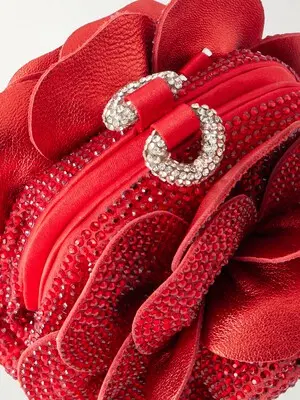 Judith Leiber Soft Rose Crystal Clutch