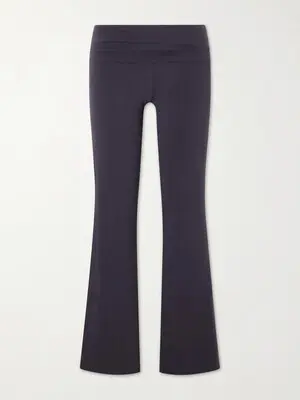 SKIMS Stretch-cotton Jersey Foldover Pants