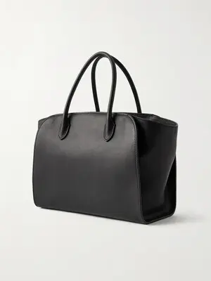 THE ROW Marlo 12 Leather Tote - Black