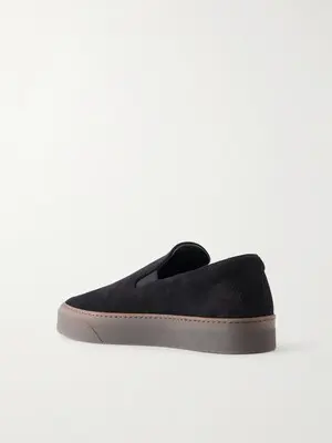 THE ROW Mh Suede Platform Sneakers - Black