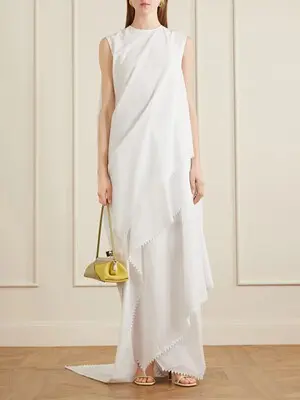 Jacquemus Salon Mais Suede And Patent-leather Clutch