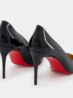 CHRISTIAN LOUBOUTIN Kate 85mm Patent Leather Pumps - Black