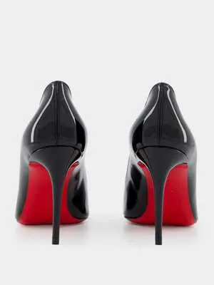 CHRISTIAN LOUBOUTIN Kate 85mm Patent Leather Pumps - Black