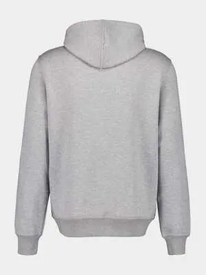 Brunello Cucinelli Zip-up Drawstring Hooded Sweatshirt - Grey