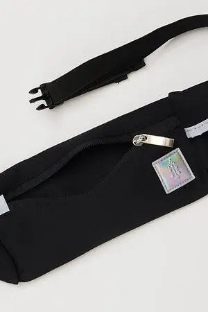 Free People Reflective Runner Belt Bag - Black
