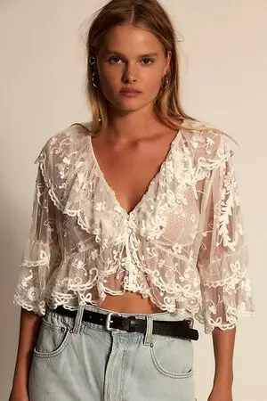 Loveshackfancy Embroidered Blouses