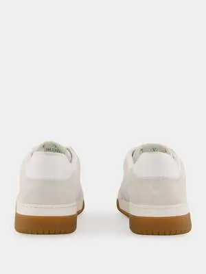 Valentino Garavani Sparry Leather Sneakers - White