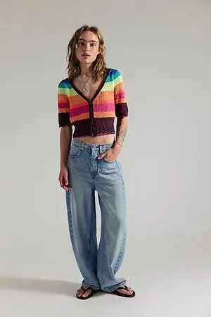 Free People Tyler Crochet Cardigan