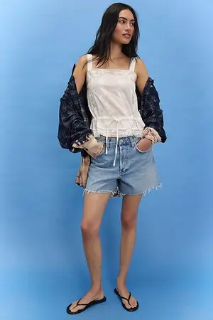 Free People Wildflower Cross-stitch Tank - Ivory