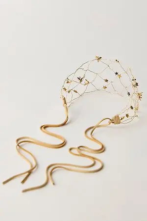 CURRIED MYRRH Lyrielle Wire Net Headband