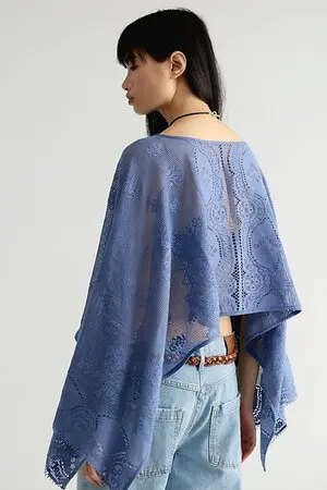 Free People Elsa Poncho - Slate