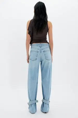 AGOLDE Cinched Hem Taper Jeans