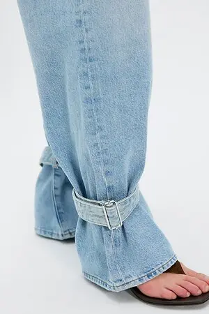 AGOLDE Cinched Hem Taper Jeans