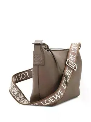Loewe Cubi Small Leather Crossbody Bag - Green