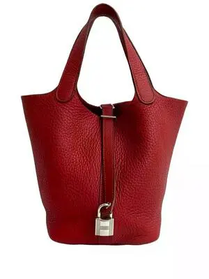 Hermès 2009 Picotin Lock 18 Handbag - Red