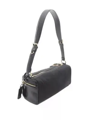 Prada 2013-2025 Tessuto Logo Shoulder Bag - Black