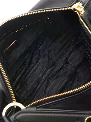 Prada 2013-2025 Tessuto Logo Shoulder Bag - Black