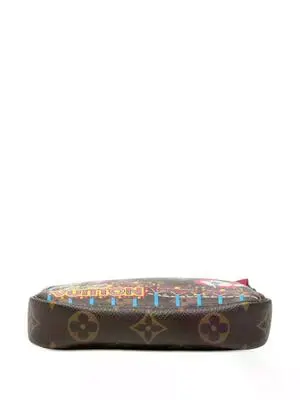 LOUIS VUITTON 2020 Monogram Vivienne Christmas Roller Coaster Mini Pochette Accessoires Handbag