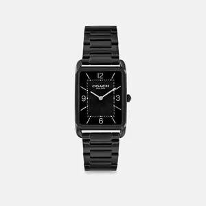 COACH Elliot Rectangular Bracelet Watch - Black