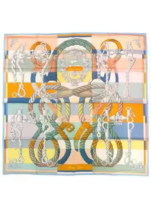 Hermès 2000-2025 Della Cavalleria Double Face Silk Scarf 90 Scarves - Multicolour