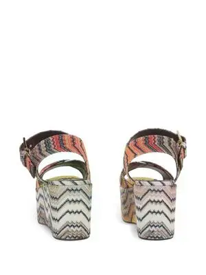 Missoni Graphic-print Platform Sandals