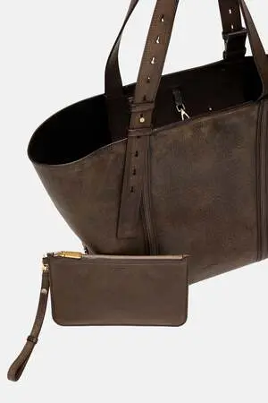 GOLDEN GOOSE 24/7 North South Shopping Bag - Marrone