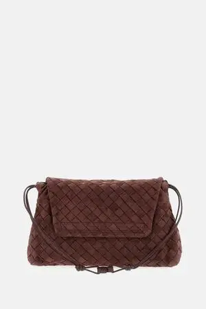Bottega Veneta Suede Day Bag - Red