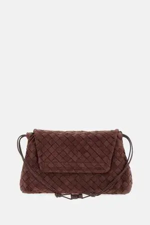 Bottega Veneta Suede Day Bag - Red