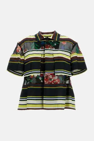 Sacai Patterned Short-sleeve Shirt - Multicolor