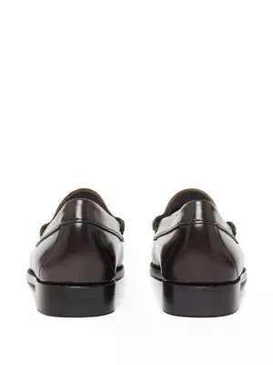 G.H.BASS Weejuns Penny Weave Loafers - Brown