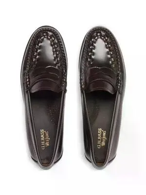 G.H.BASS Weejuns Penny Weave Loafers - Brown