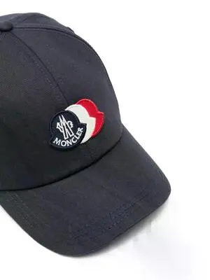 Moncler Logo Patch Baseball Cap - Blue