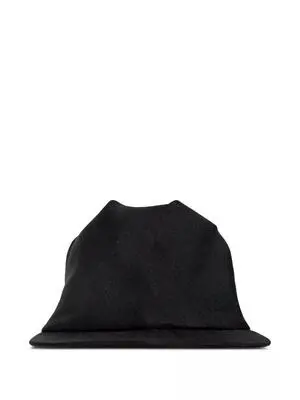 Balenciaga Sculptural Scarf-detail Cap - Black