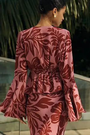 JULA Julie Printed Long-sleeve Top