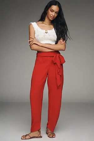 LET ME BE Belted Flowy Pants
