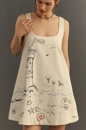 Maeve Keiko Mini Dress - Yellow Lighthouse