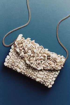 Anthropologie Shelly Envelope Clutch - Neutral