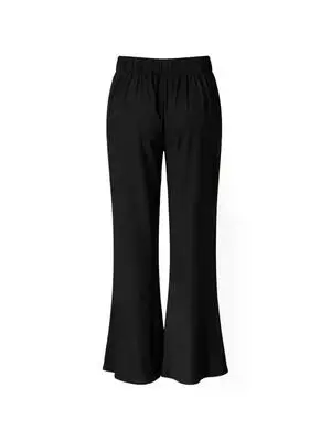 NOUVELLE SILK95FIVE Elasticated Flared Trousers - Black