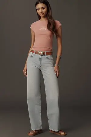 AGOLDE Harper High-rise Wide-leg Jeans - Flaunt