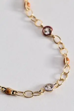 Anthropologie Stone Necklace - Pink