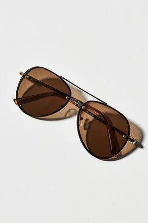 AIRE Mirzam Aviator Sunglasses - Brown
