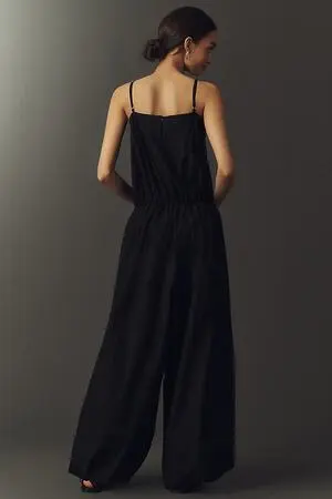 Anthropologie Cotton Bubble-hem Jumpsuit - Black