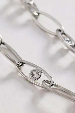 Anthropologie Paperclip Chain Necklace - Silver