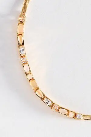 Anthropologie Stone Bar Necklace - Neutral