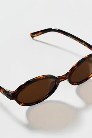 REALITY EYEWEAR Bessette Slim Sunglasses - Turtle Brown